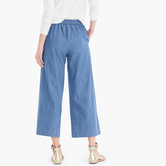J. Crew | Pants & Jumpsuits | Nwt J Crew Womens Wideleg Cropped ...